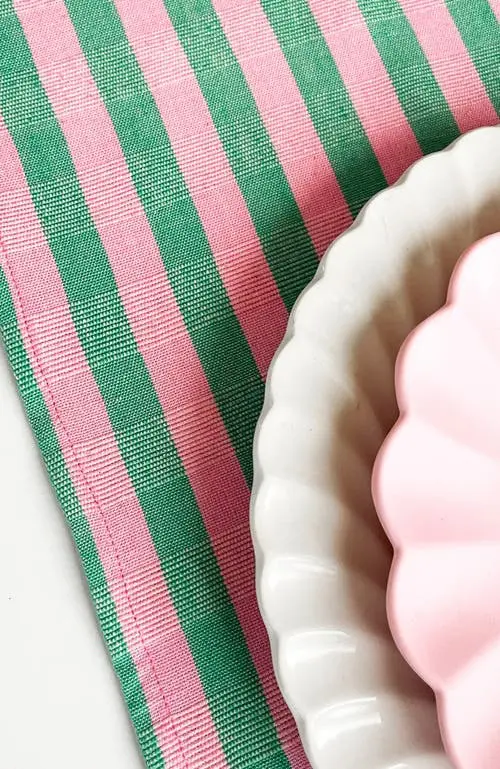 ARCHIVE NEW YORK Handwoven Colorful Striped Cotton Placemats