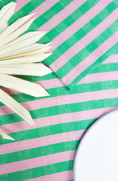 ARCHIVE NEW YORK Handwoven Colorful Striped Cotton Placemats