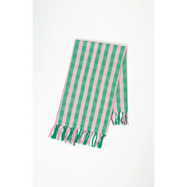 ARCHIVE NEW YORK Handwoven Colorful Striped Cotton Kitchen Towel