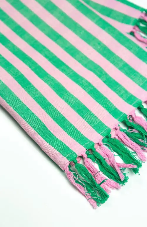 ARCHIVE NEW YORK Handwoven Colorful Striped Cotton Kitchen Towel