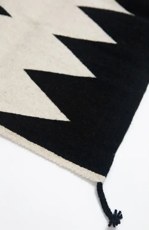 ARCHIVE NEW YORK Zapotec Zig Zag Handwoven Flatweave Wool Rug