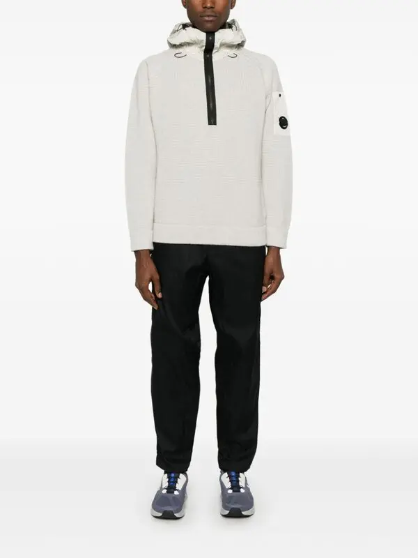 C.P. COMPANY Lens-detail Knitted Hoodie