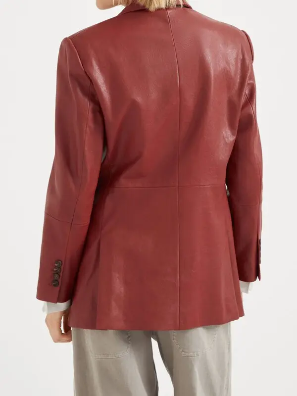 Brunello Cucinelli Leather Blazer