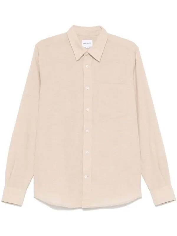 Norse Projects Algot Shirt - Brown