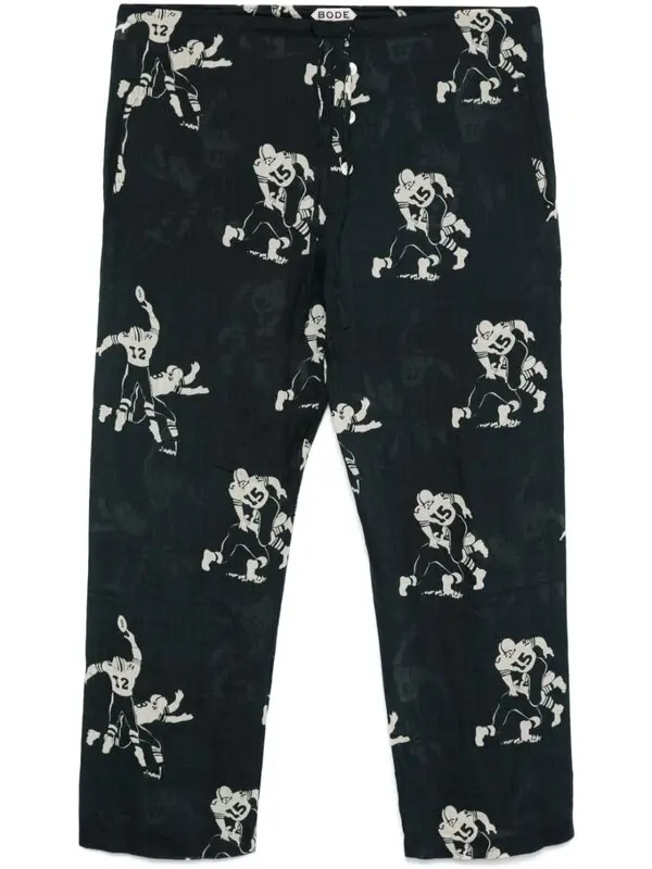 BODE Football-pattern Trousers