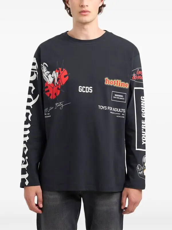 Gcds Logo-print T-shirt
