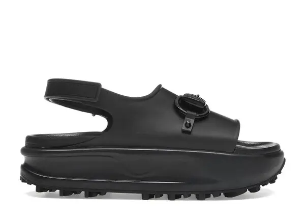 Gucci Interlocking G Platform Sandal - Black