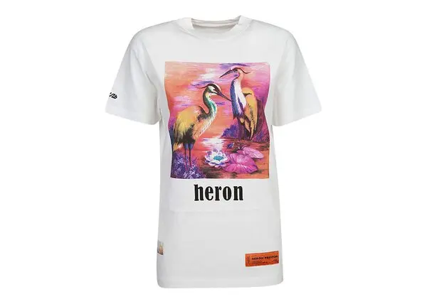 Heron Preston Printed T-shirt - White/fuschia