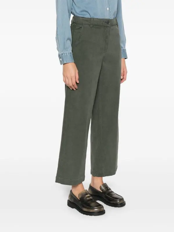 Aspesi Twill Cropped Trousers