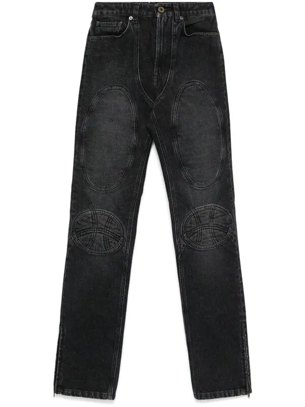 JEAN PAUL GAULTIER Lace-up Denim Jeans