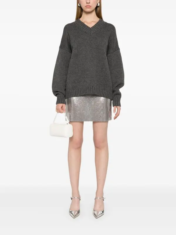 Rabanne Chainmail Mini Skirt - Grey