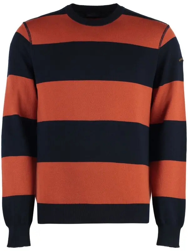 Paul & Shark Striped Wool Sweater - Blue