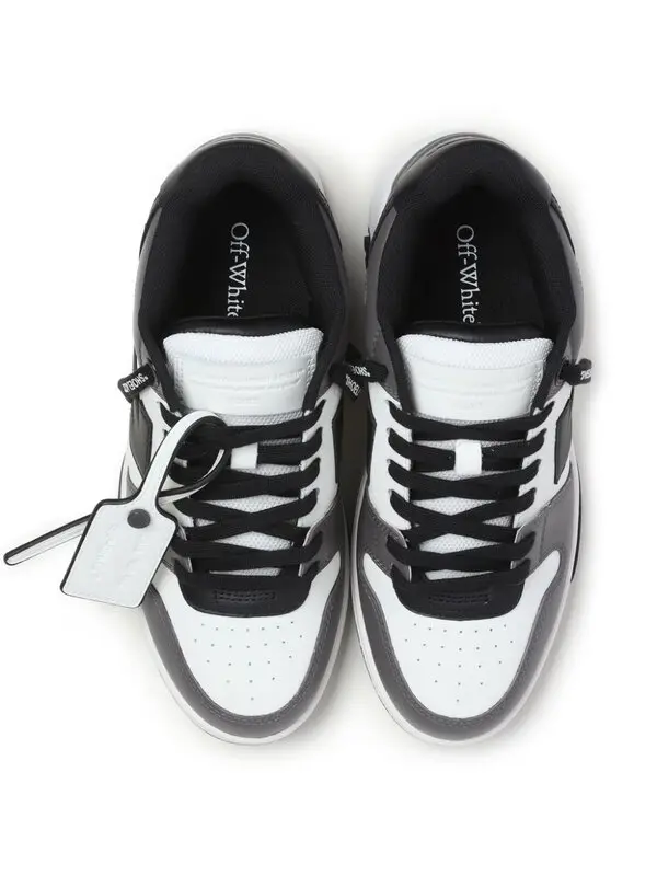 Off-White Out Of Office" Calf Leather Sneakers - Grey