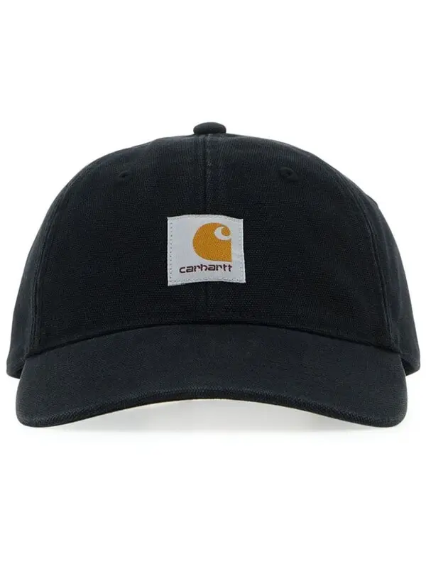 Carhartt Work In Progress Logo Patch Baseball Cap - Black