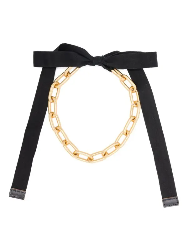 Plan C Chain Necklace - Black