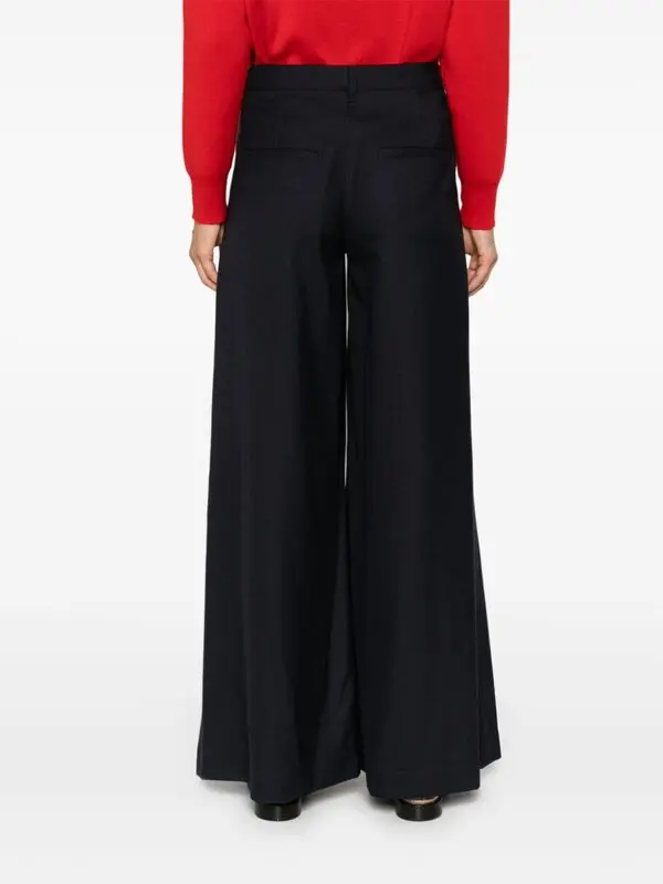 Theory Wide-leg Flannel Trousers