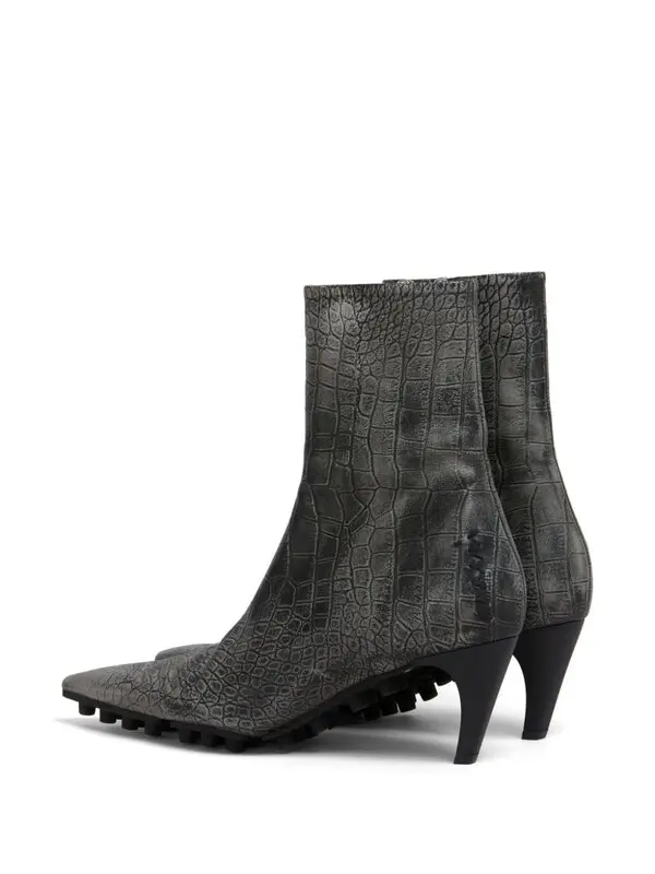 Marni Spike Crocodile-effect Leather Boots