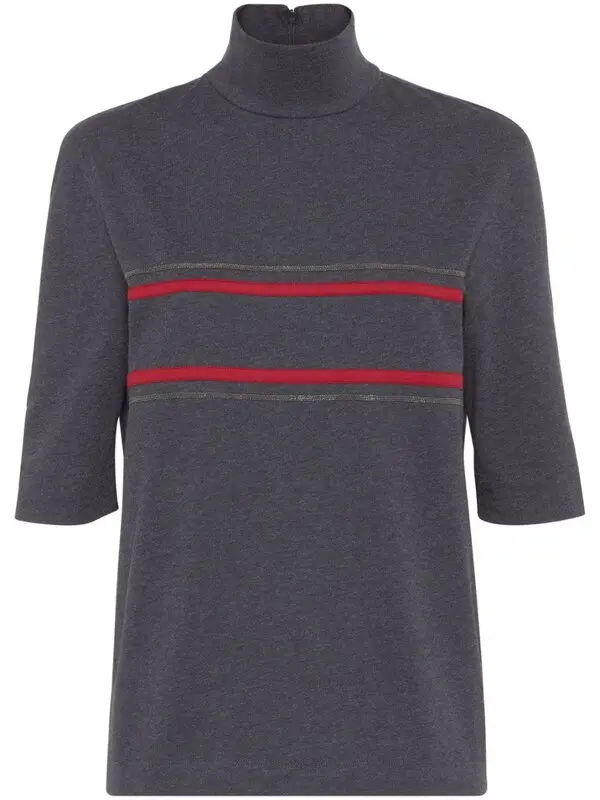 Brunello Cucinelli Stripe-detail Top