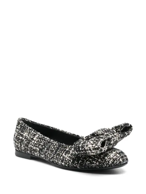 Agl Tweed Ballerina Shoes