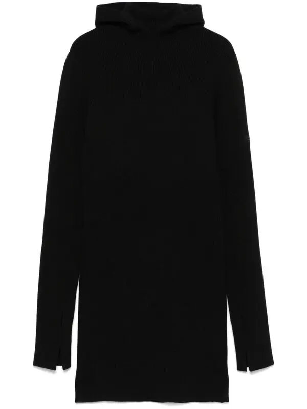 Fendi Hooded Mini Dress - Black