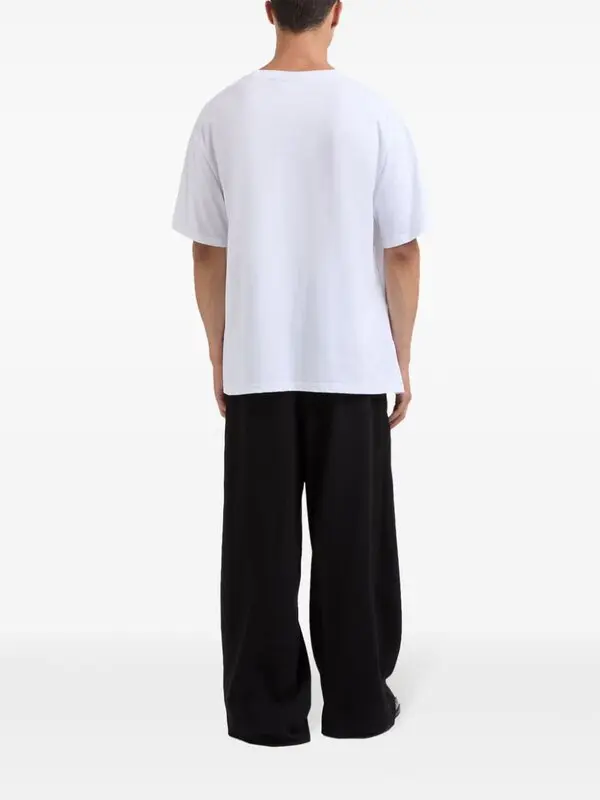 Gcds Logo-embroidered T-shirt