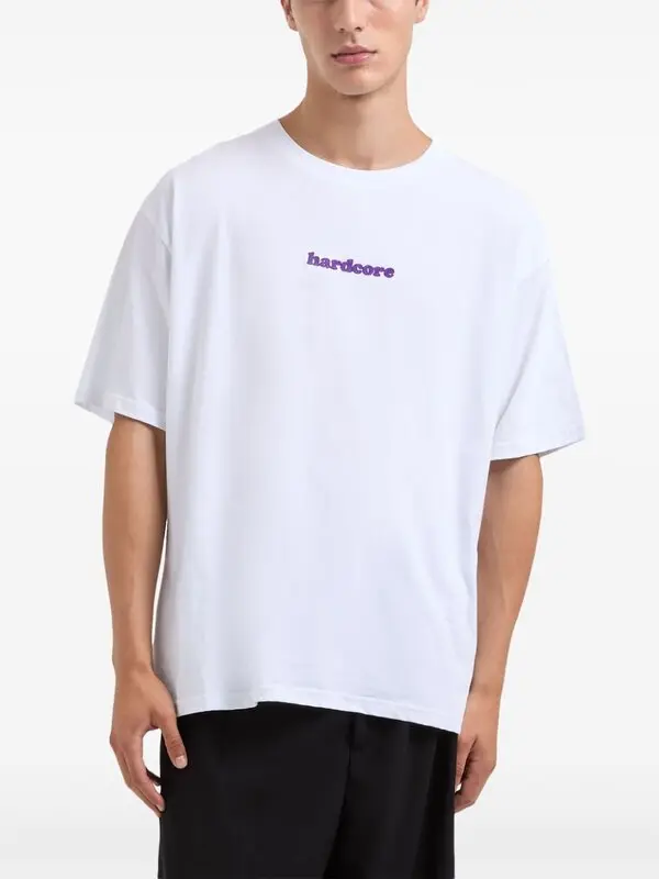 Gcds Logo-embroidered T-shirt