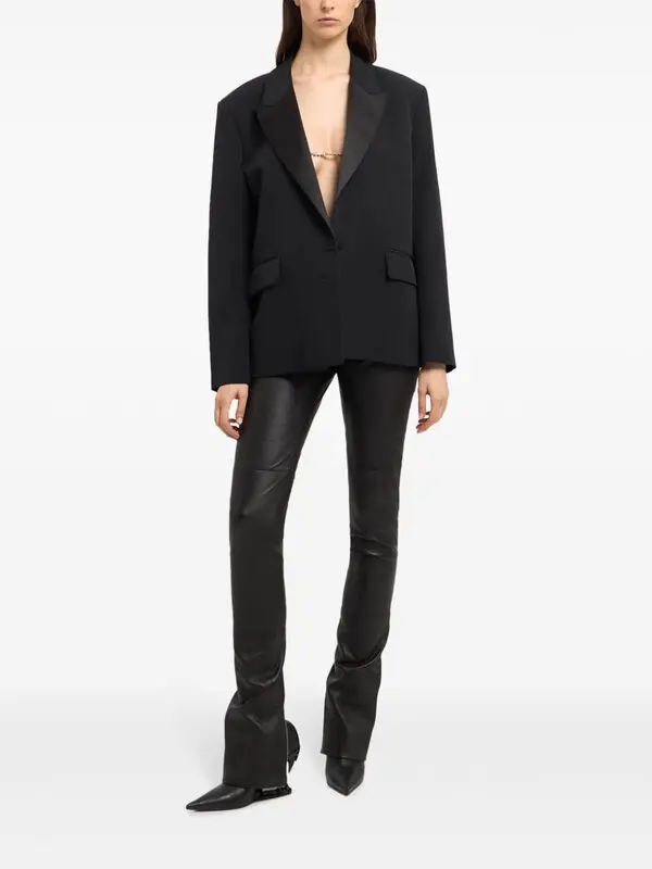 Gcds V-neck Blazer - Black