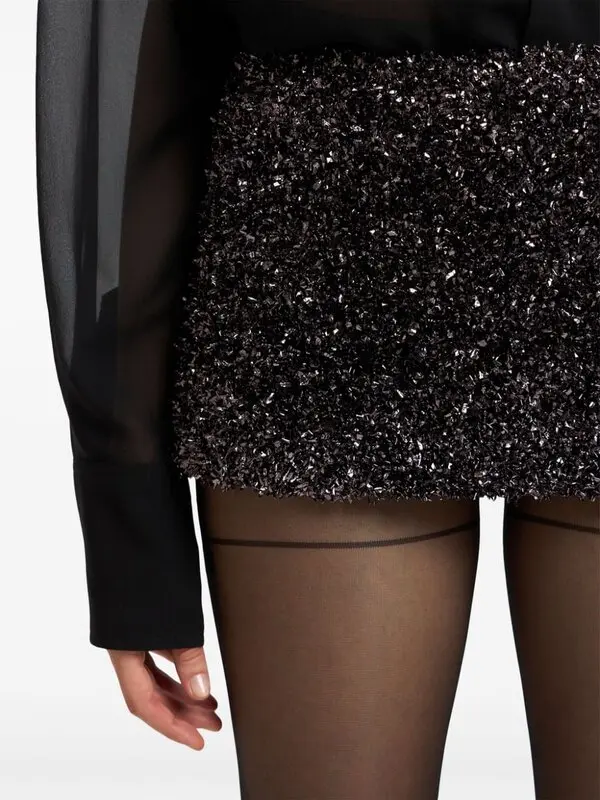 Gcds Metallic A-line Miniskirt