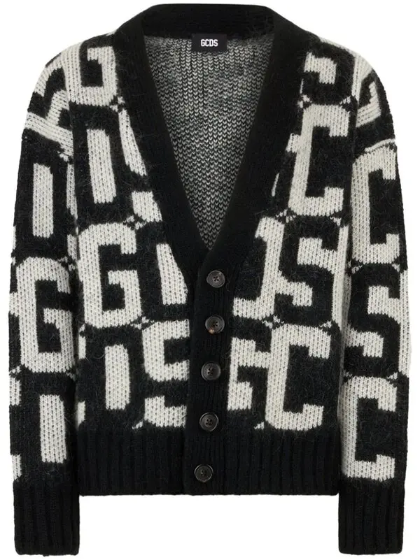 Gcds Monogram-print Cardigan