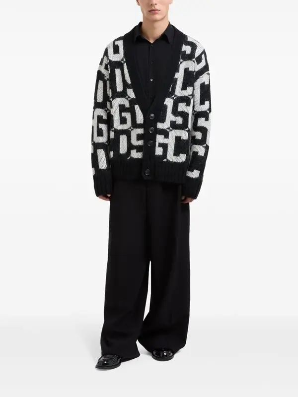Gcds Monogram-print Cardigan