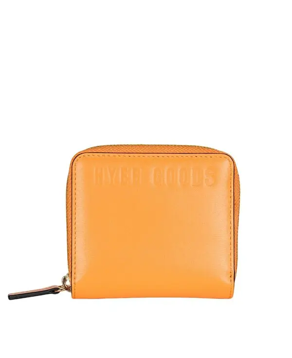 HYER GOODS Zip Wallet - Neon Orange