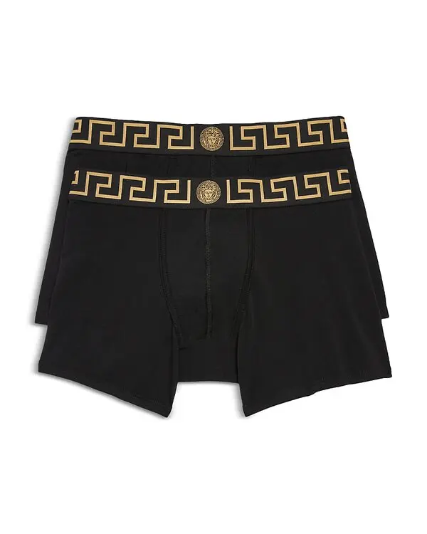 Versace Trunks, Pack Of 2 - Black/gold