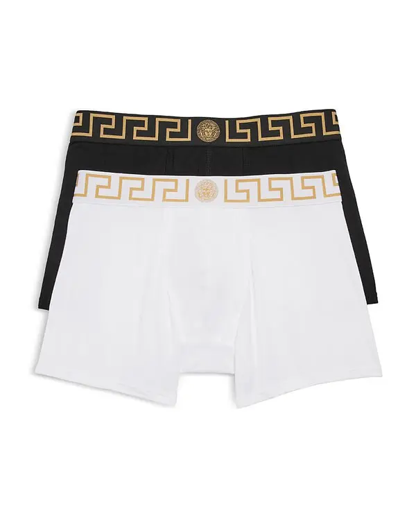 Versace Trunks, Pack Of 2 - Black/white