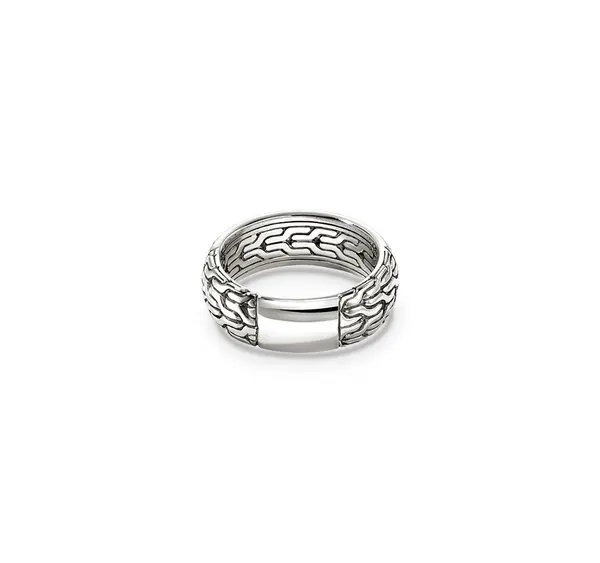 John Hardy Jh Essentials Pave Diamond Band Ring