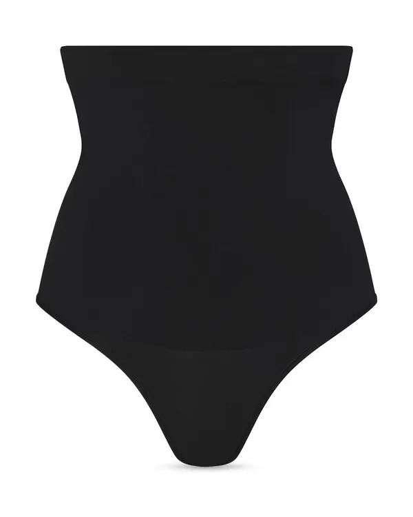 Spanx High Waisted Thong - Very Black