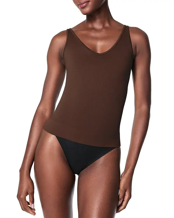 Spanx Everyday Seamless Shaping Tank Top - Chestnut Brown