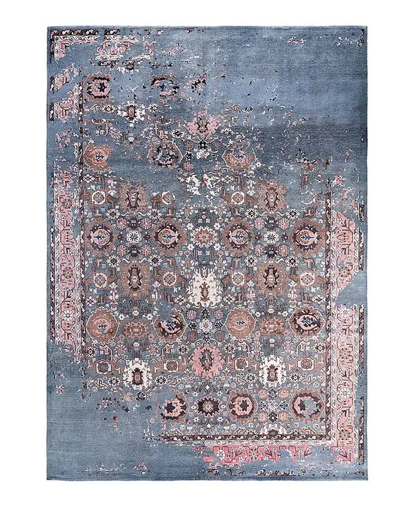 Bloomingdale'S Indo Ikat M7369 Area Rug, 8'10 X 12'4 - Gray