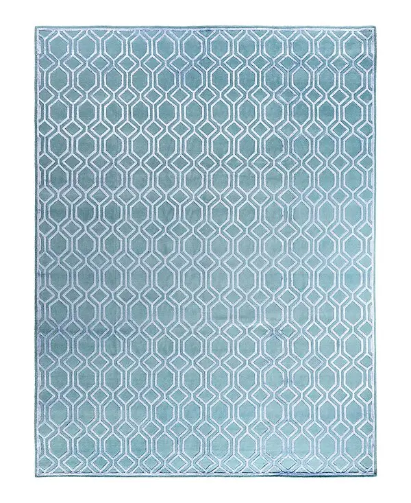 Bloomingdale'S Indo Modern M7612 Area Rug, 9'2 X 12 - Blue