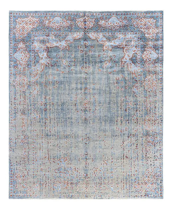 Bloomingdale'S Indo Ikat M7227 Area Rug, 8'1 X 9'9 - Gray