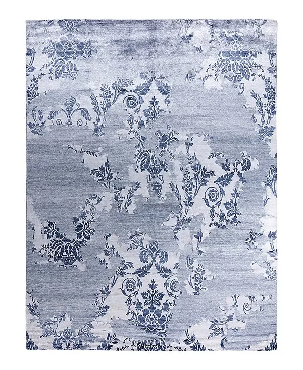 Bloomingdale'S Indo Modern M6816 Area Rug, 9'2 X 12'4 - Gray