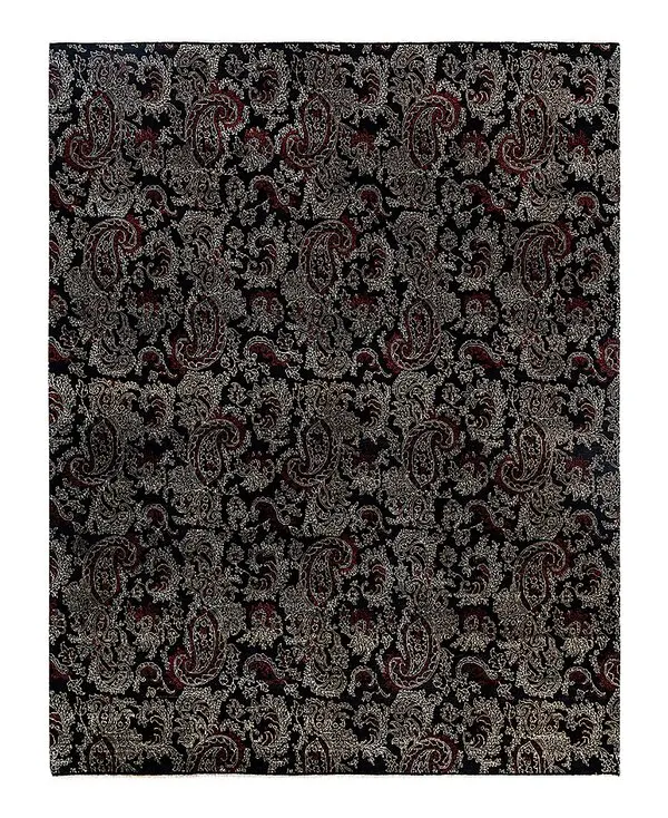 Bloomingdale'S Indo Ikat M6169 Area Rug, 8'2 X 10'3 - Black