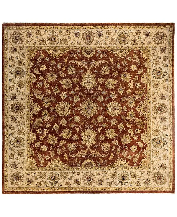 Bloomingdale'S Indo Oushak M5654 Square Area Rug, 9'1 X 9'1 - Brown