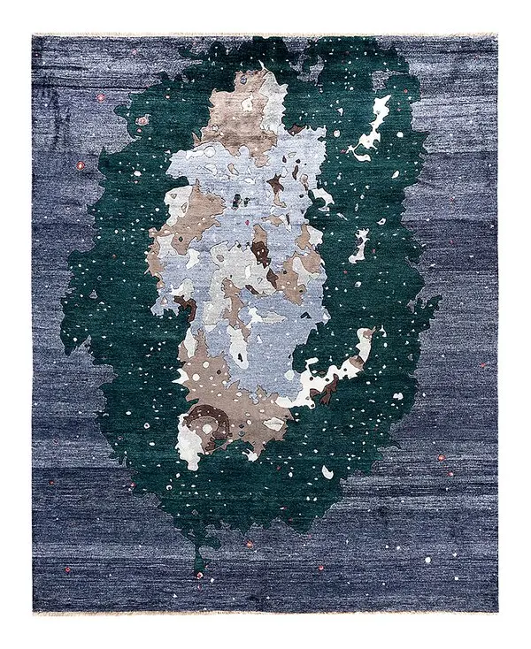 Bloomingdale'S Indo Ikat M7079 Area Rug, 8' X 9'10 - Black