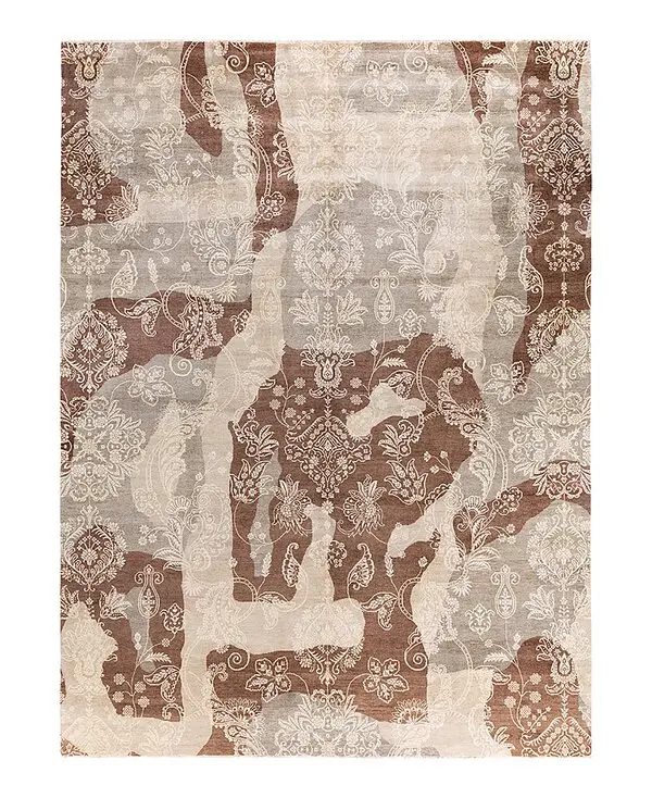 Bloomingdale'S Indo Ikat M6004 Area Rug, 9'2 X 12'4 - Gray