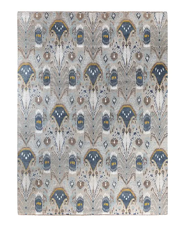 Bloomingdale'S Indo Ikat M6194 Area Rug, 9'2 X 12'3 - Gray