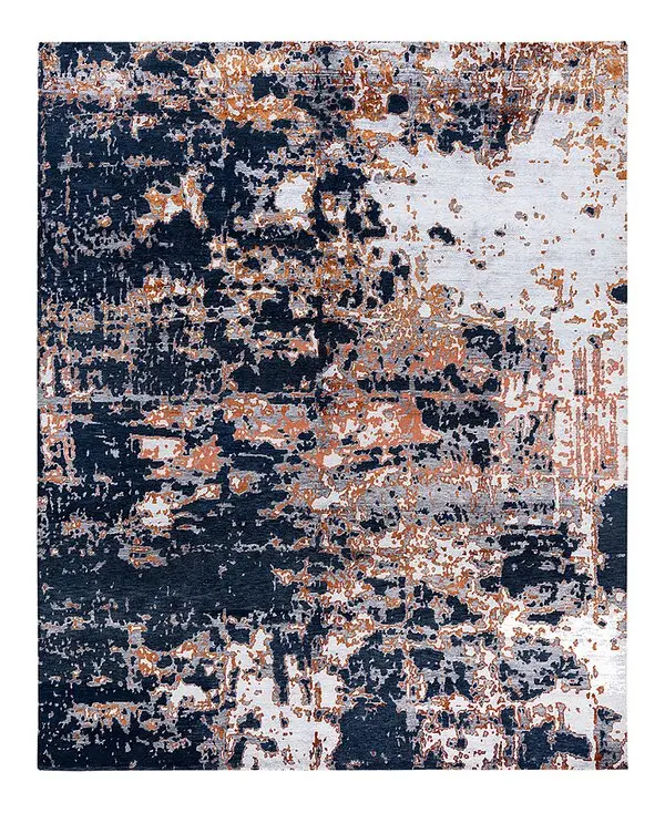 Bloomingdale'S Indo Modern M7216 Area Rug, 8'1 X 10'1 - Black