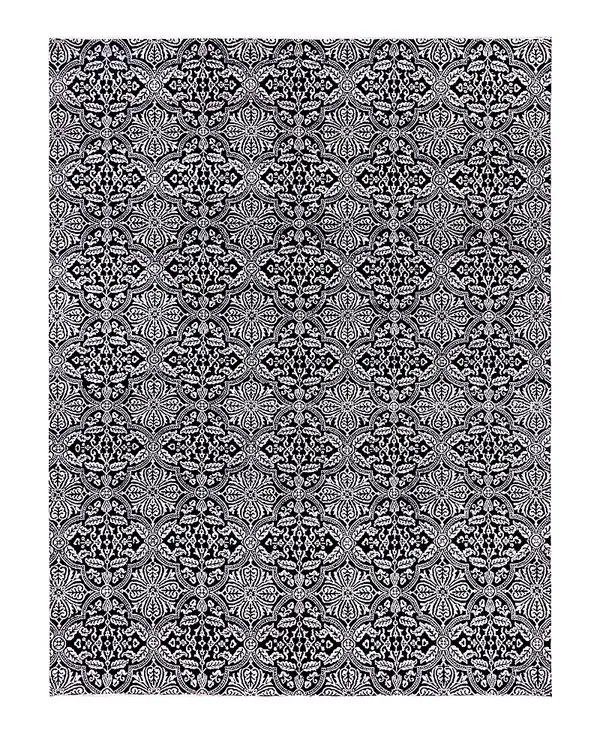 Bloomingdale'S Indo Ikat M7258 Area Rug, 9'3 X 12'1 - Black