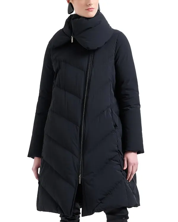 Emporio Armani Pillow Collar Puffer Coat