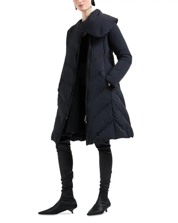 Emporio Armani Pillow Collar Puffer Coat