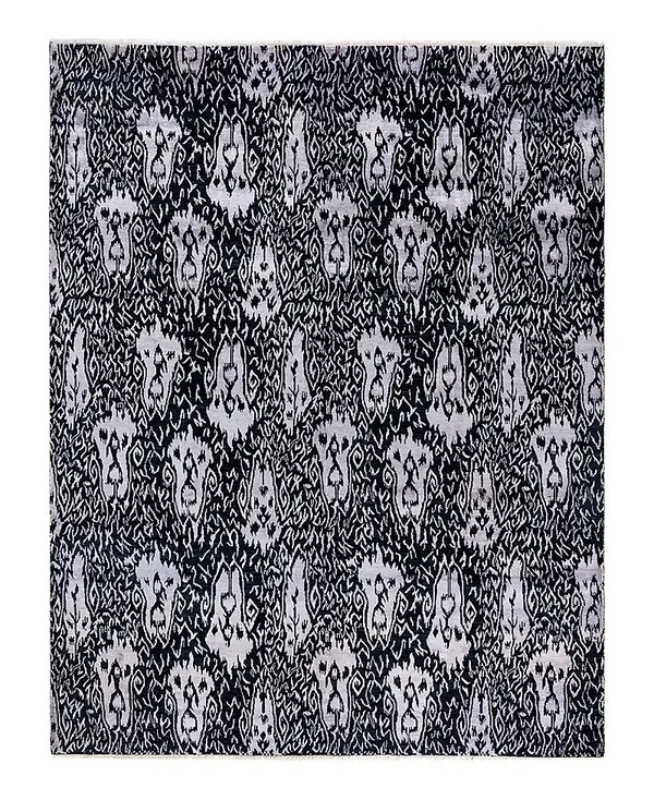 Bloomingdale'S Indo Ikat M6223 Area Rug, 8'1 X 10'4 - Black